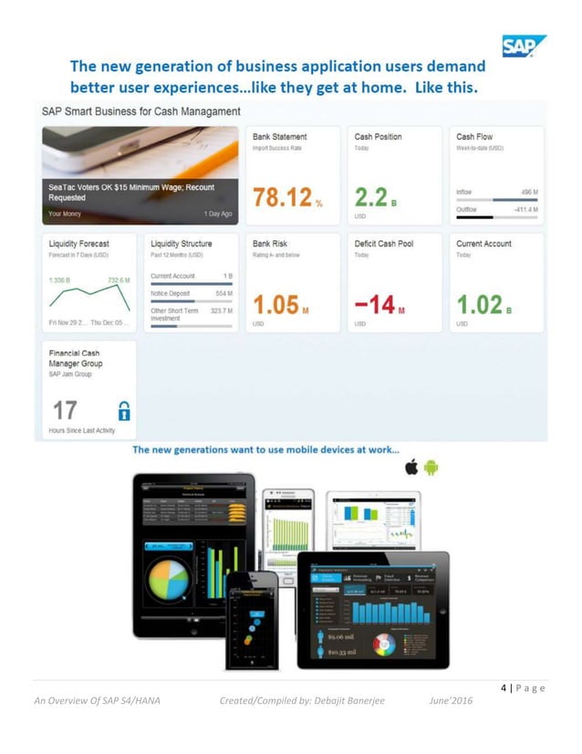 An Overview of SAP S4/HANA
