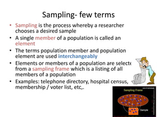 An overview of sampling | PPSX