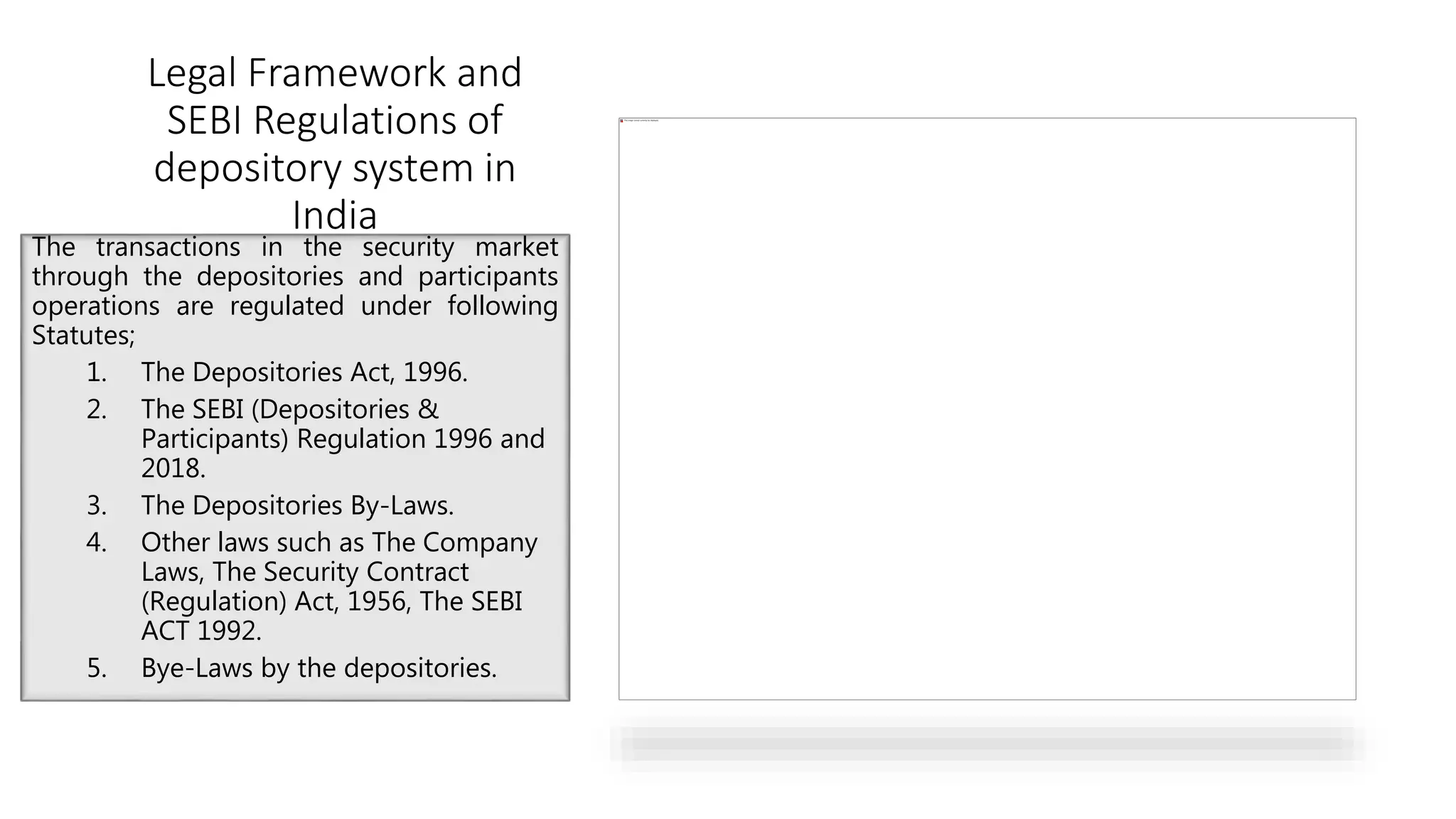 An overview of SEBI regulations on the DPs.pptx