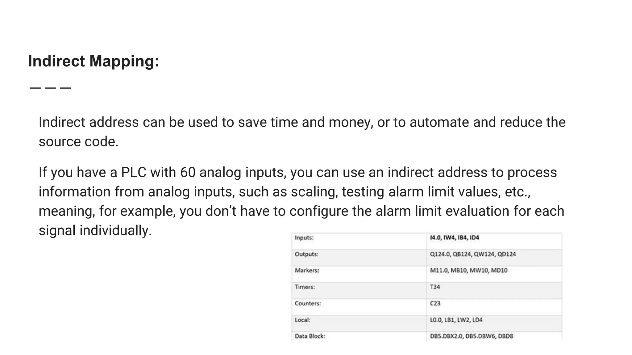 An overview of siemens plc address mapping | PPTX