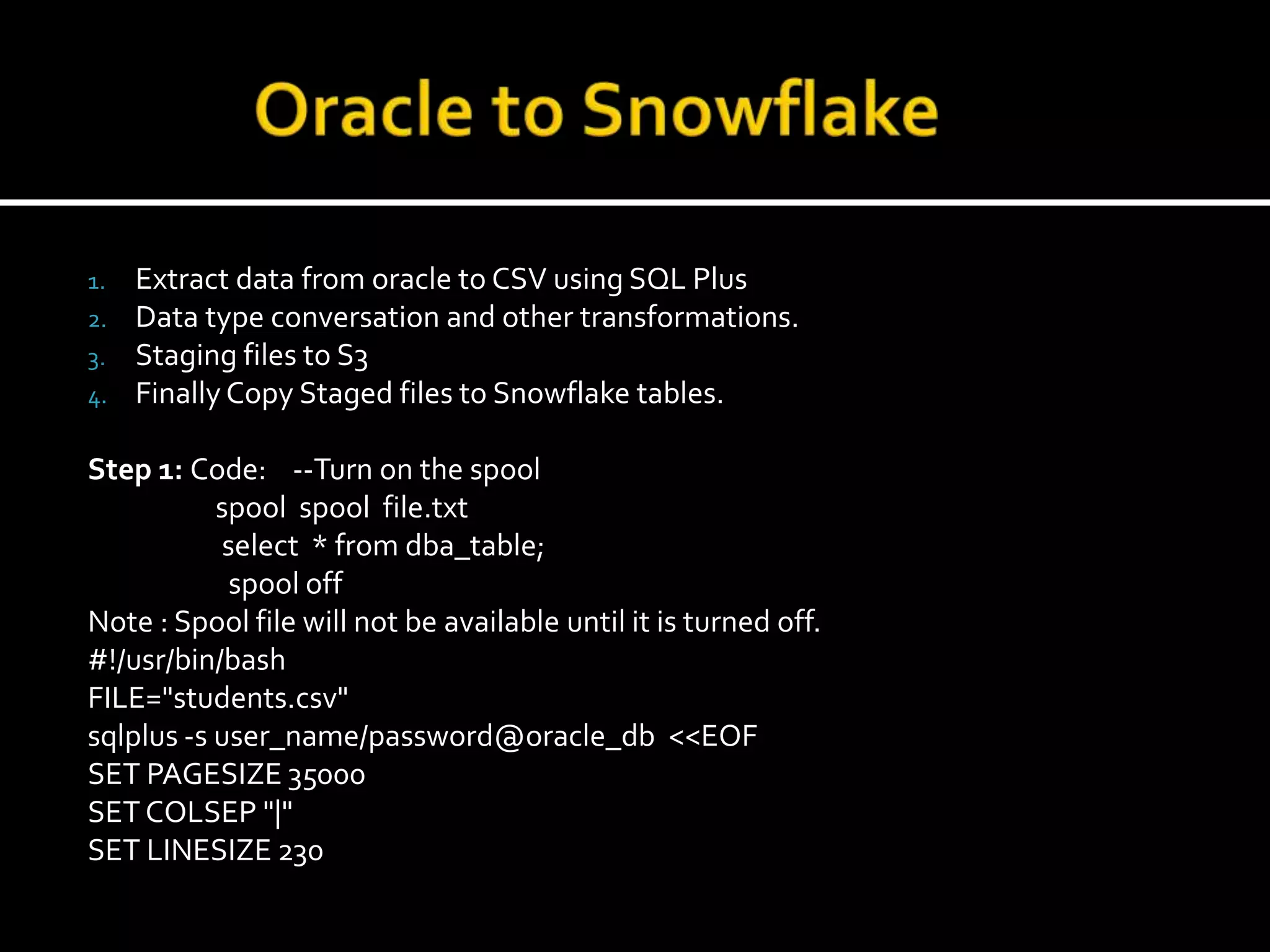 An overview of snowflake | PPT