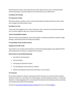 An Overview of Social Media Marketing | PDF