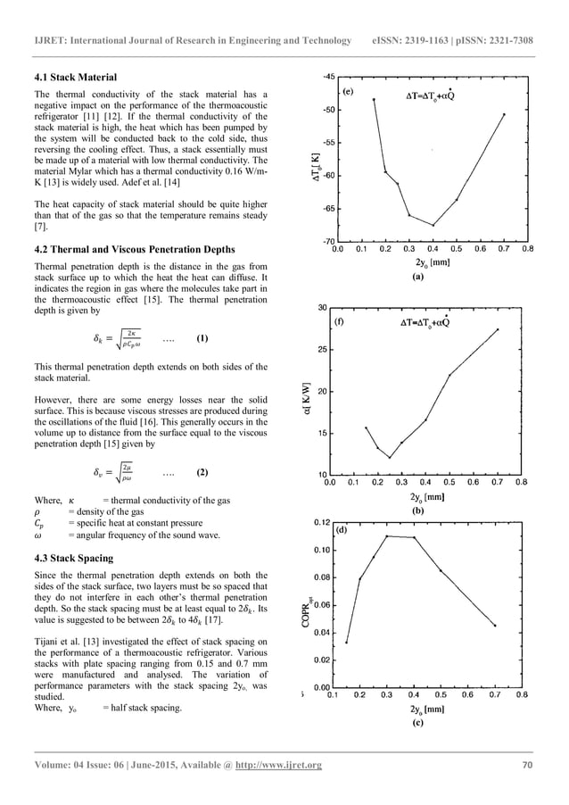 An overview of stack design for a thermoacoustic refrigerator | PDF ...