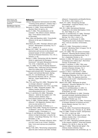 An overview of strategic alliances | PDF