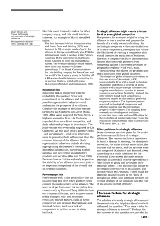 An overview of strategic alliances | PDF