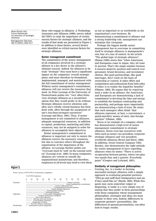 An overview of strategic alliances | PDF