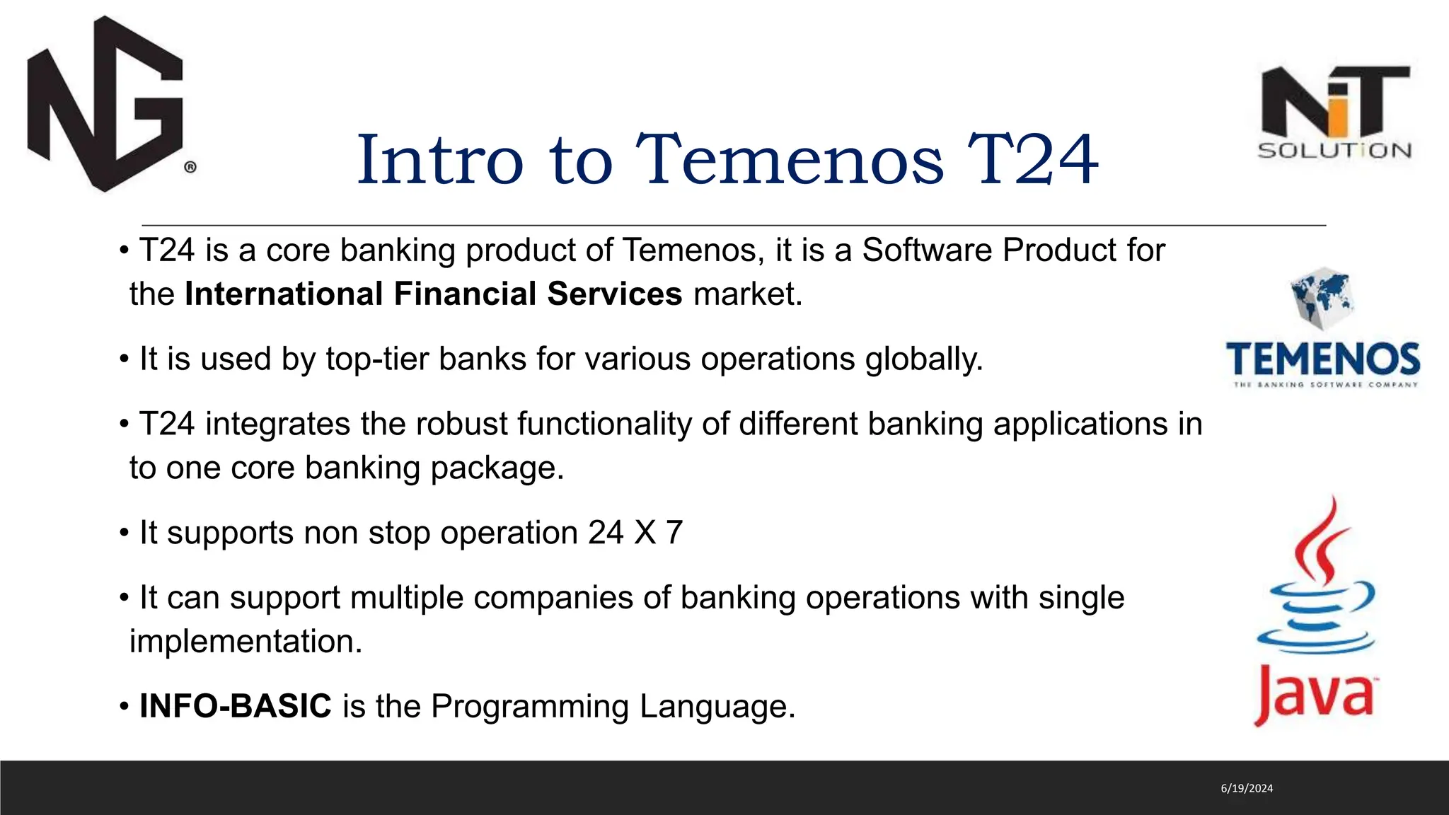 An Overview of Temenos T24 Functional and Technical | PPTX