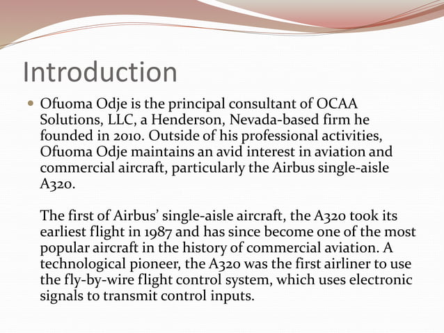 An Overview of the Airbus A320 Airliner | PPTX | Air Travel | Travel Type