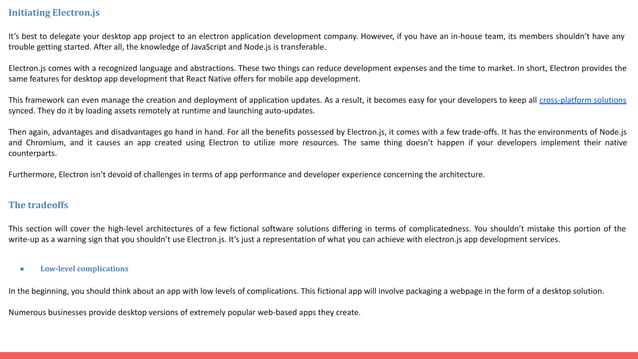 An overview of the architecture of electron.js