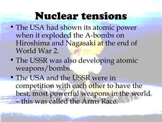 An overview of the cold war | PPT