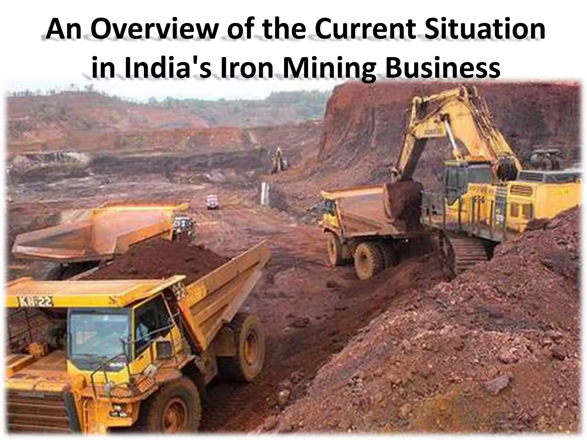 Iron ore market scenario in mining | PPT