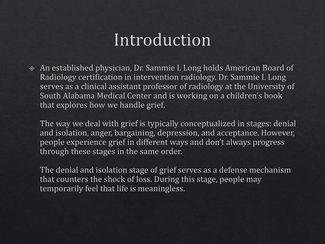 An Overview of the Five Stages of Grief | PPT