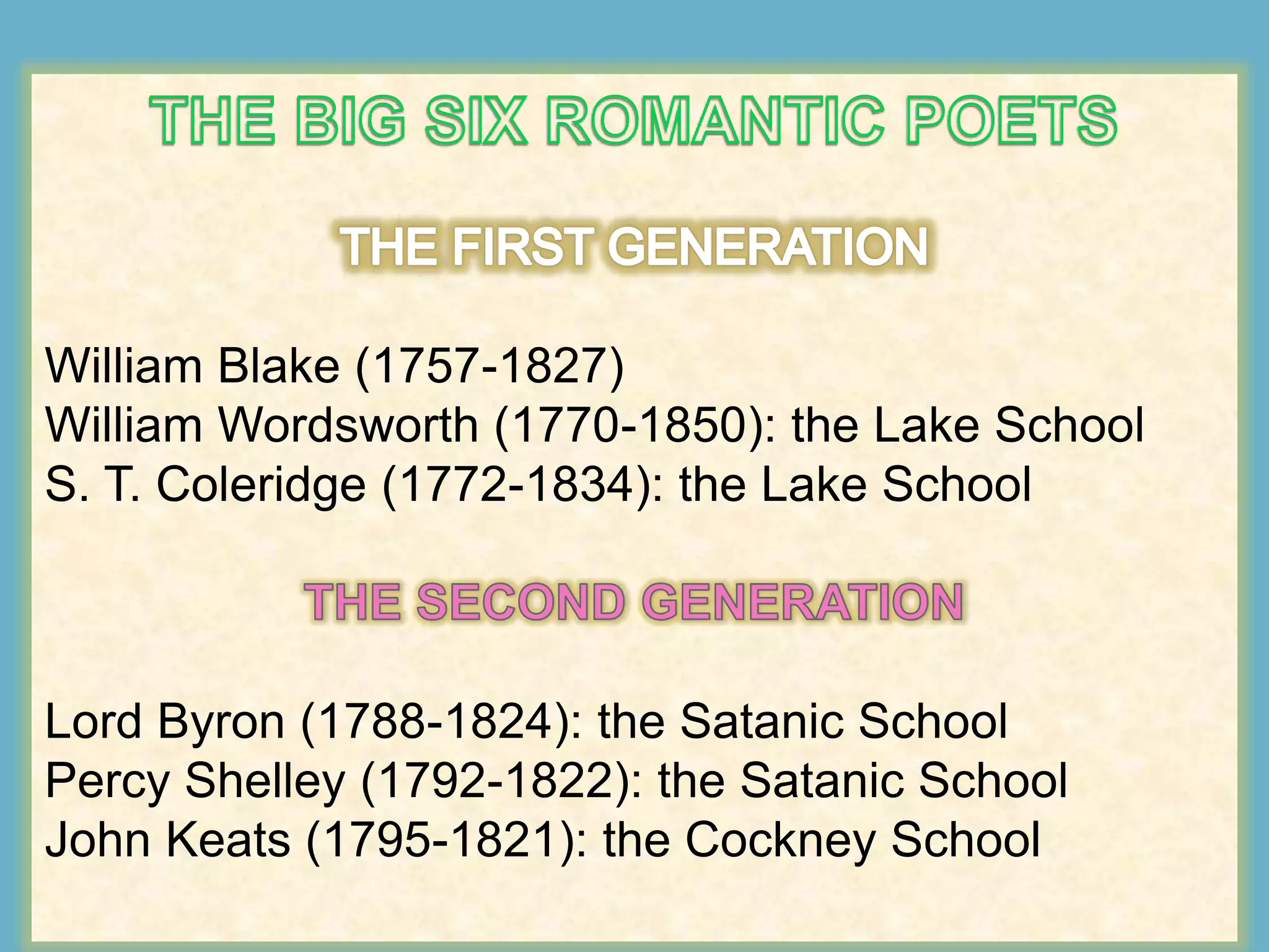 An overview of the history of romantic period | PPTX
