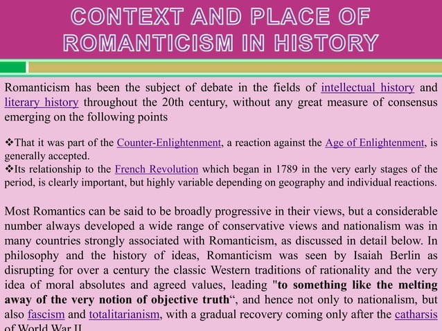 An overview of the history of romantic period | PPTX