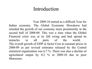 An overview of the indian economy | PPT
