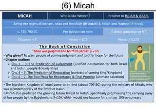 An overview of the minor prophets | PPTX