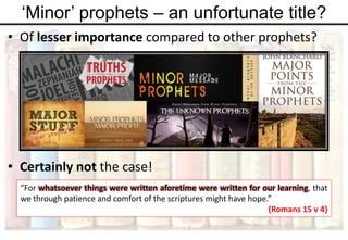 An overview of the minor prophets | PPTX