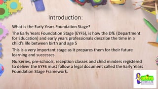 An Overview of the New EYFS Guidelines 2021.pptx | Daycare and Pre ...