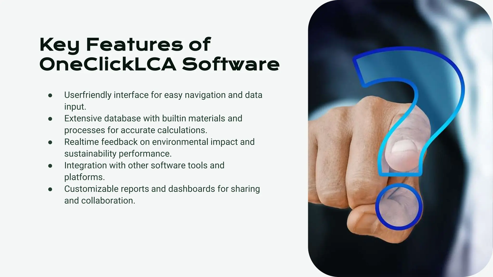 An overview of the OneClickLCA software and its features.pptx
