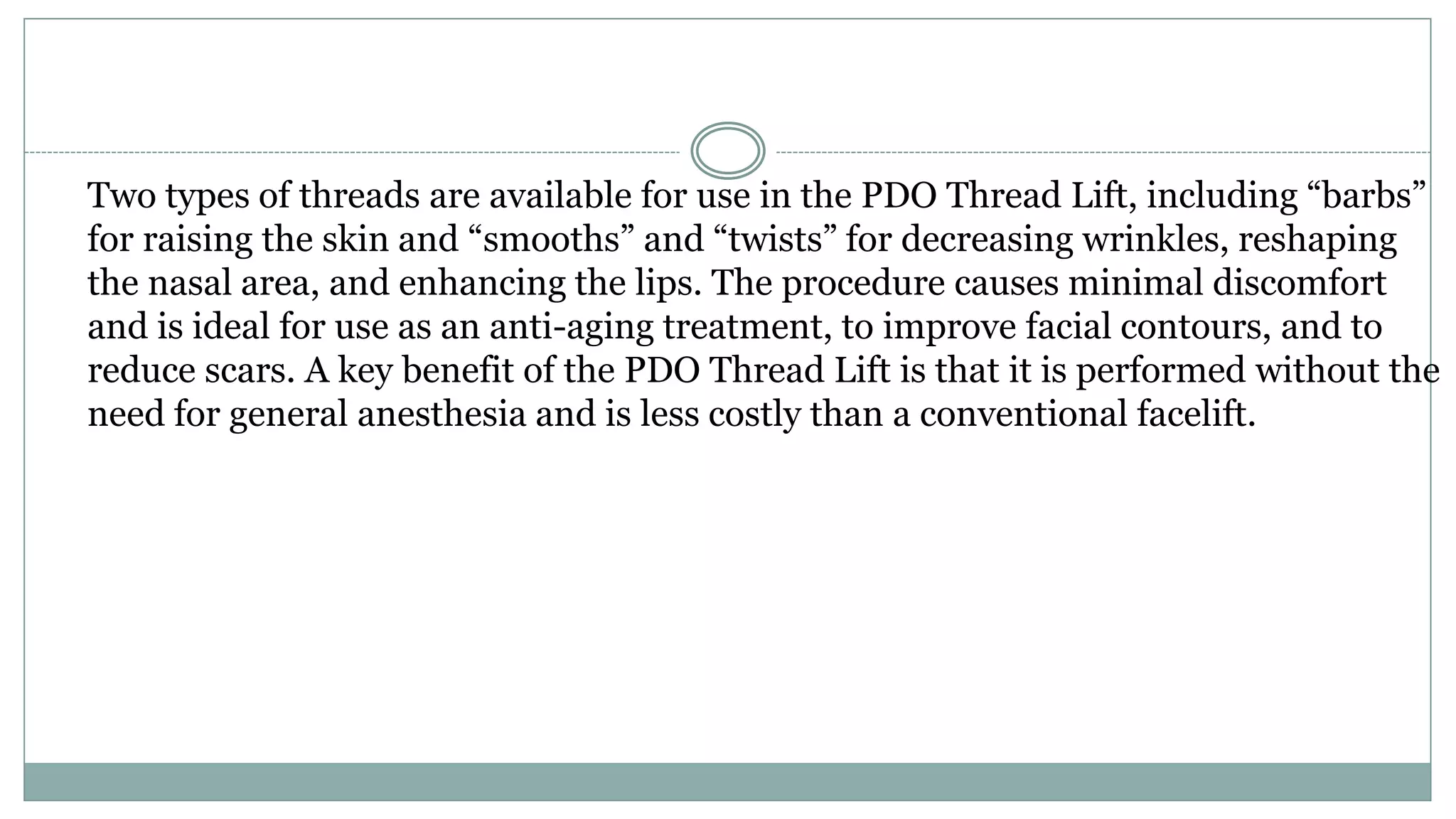An Overview of the PDO Thread Lift | PPT