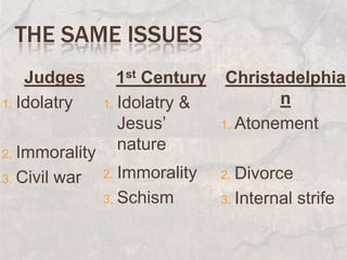 An overview of the period of the judges | PPTX