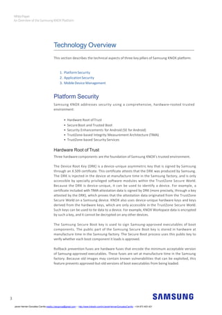 An overview of the samsung knox platform v1 14 | PDF