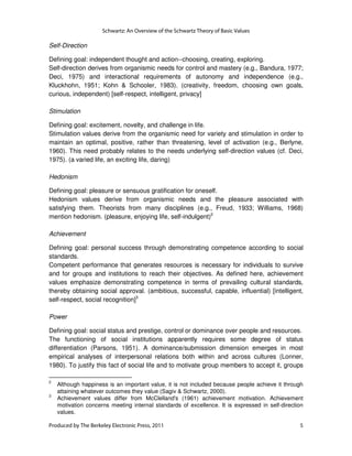 [Pdf] An Overview Of The Schwartz Theory Of Basic Values – OMDU