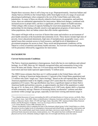 An Overview Of The State Of Native American Health Challenges And ...