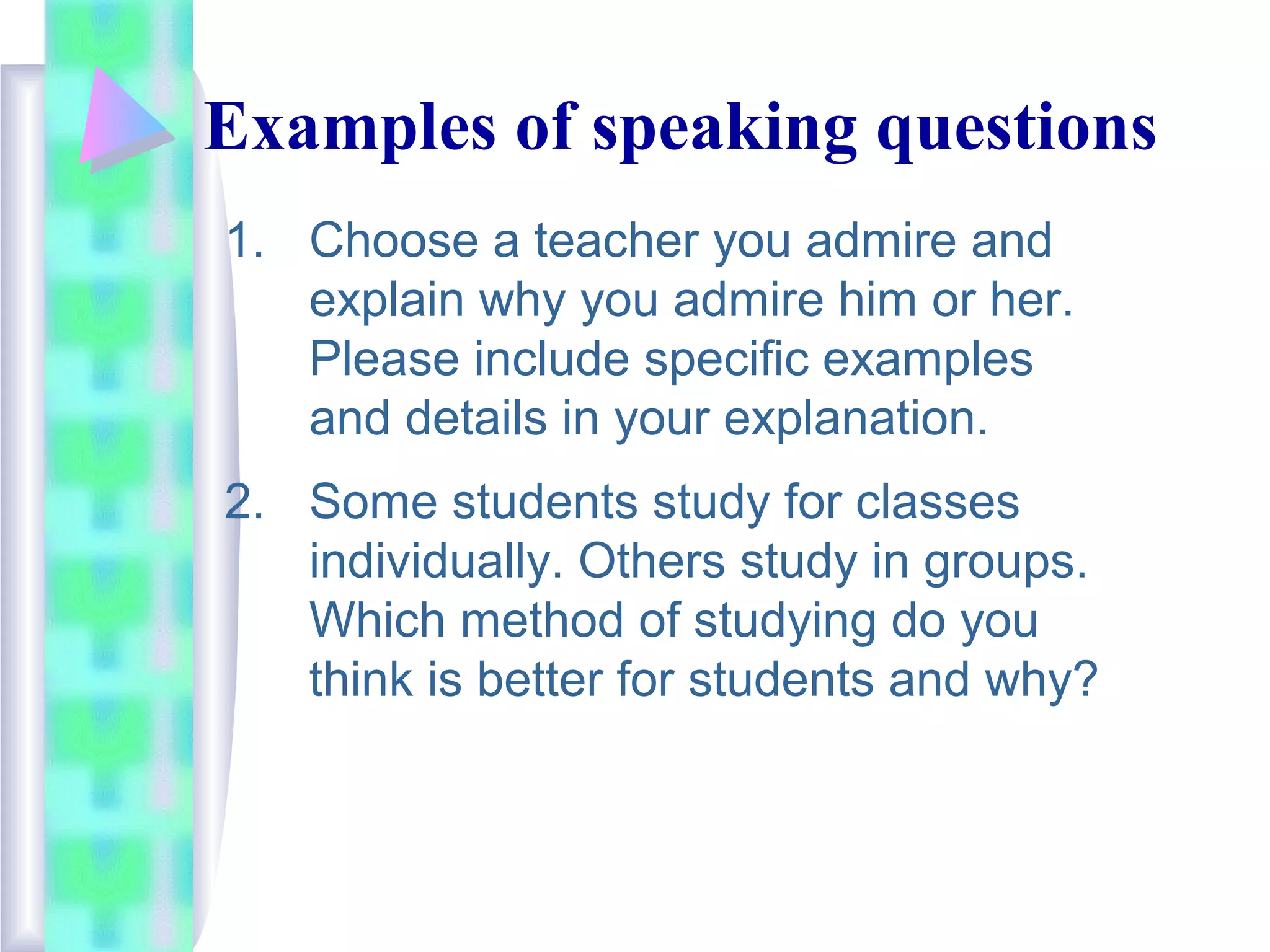 An overview of the toefl ibt - HB | PPT | Educational Assessment | Education