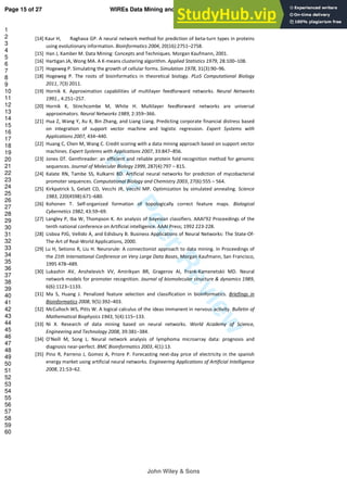 An Overview Of The Use Of Neural Networks For Data Mining Tasks | PDF