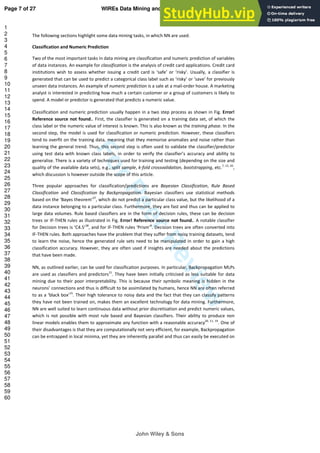 An Overview Of The Use Of Neural Networks For Data Mining Tasks | PDF