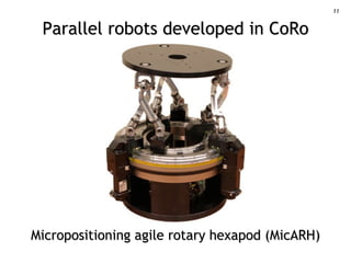 An overview of the various kinematic models in both parallel and serial ...