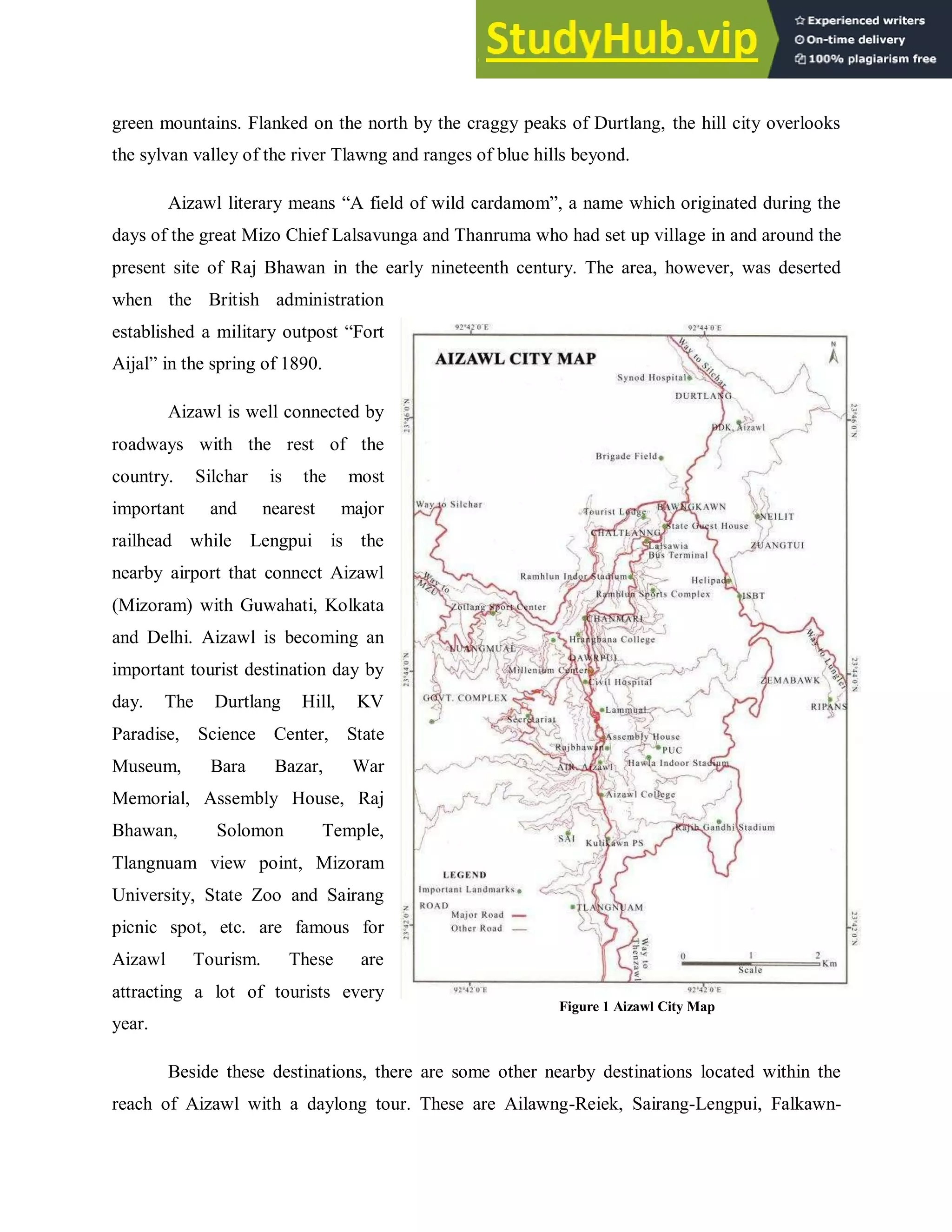 AN OVERVIEW OF TOURIST CIRCUITS A CASE STUDY OF AIZAWL AREA | PDF