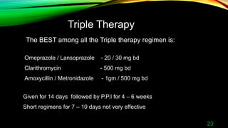 Treatments for PEPTIC ULCER | PPTX