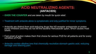 Treatments for PEPTIC ULCER | PPTX | Digestive Disorders | Diseases and ...