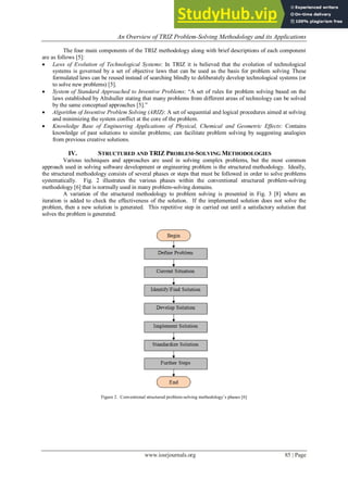 An Overview Of TRIZ Problem-Solving Methodology And Its Applications | PDF