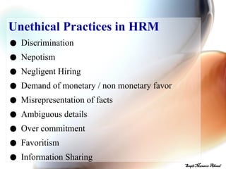 An Overview of Unethical Practices While Working in Human Resource.pptx