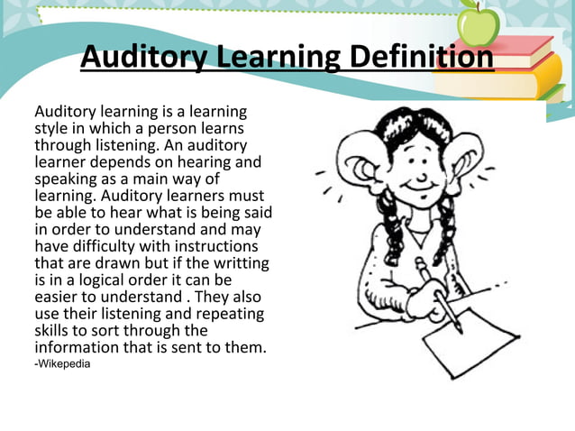 An overview of visual, auditory, and kinesthetic learners | PPT
