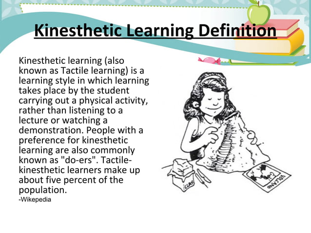 An overview of visual, auditory, and kinesthetic learners | PPT