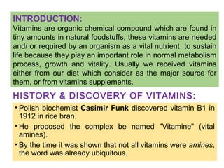 Vitamin (overview of a,b & c) | PPT
