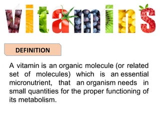 Vitamin (overview of a,b & c) | PPT