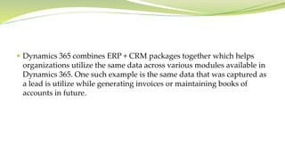 An overview of what is dynamics 365 | PPTX | Cloud Computing | Internet