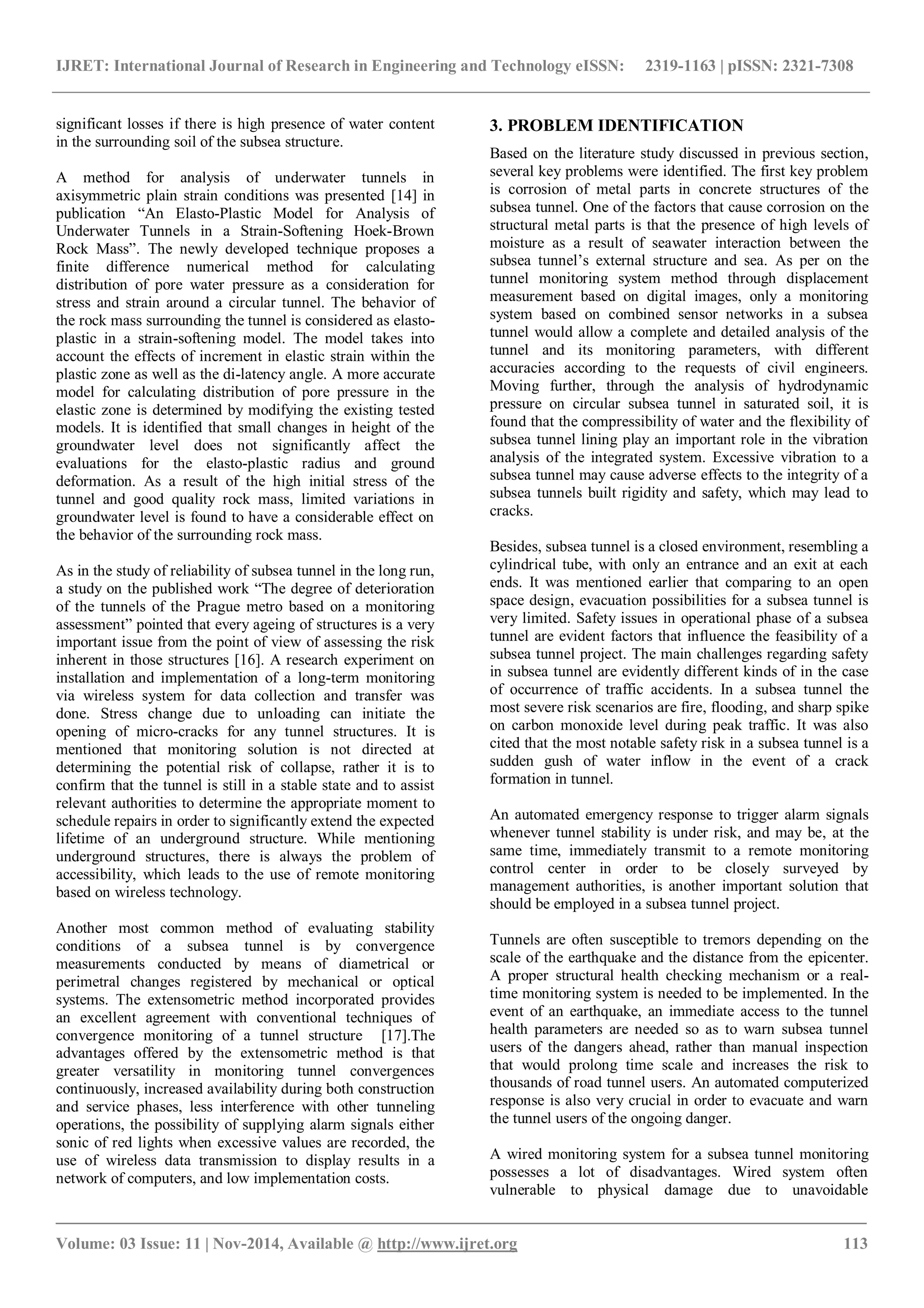 An overview of wireless based subsea tunnel monitoring system | PDF | Internet of Things | Internet