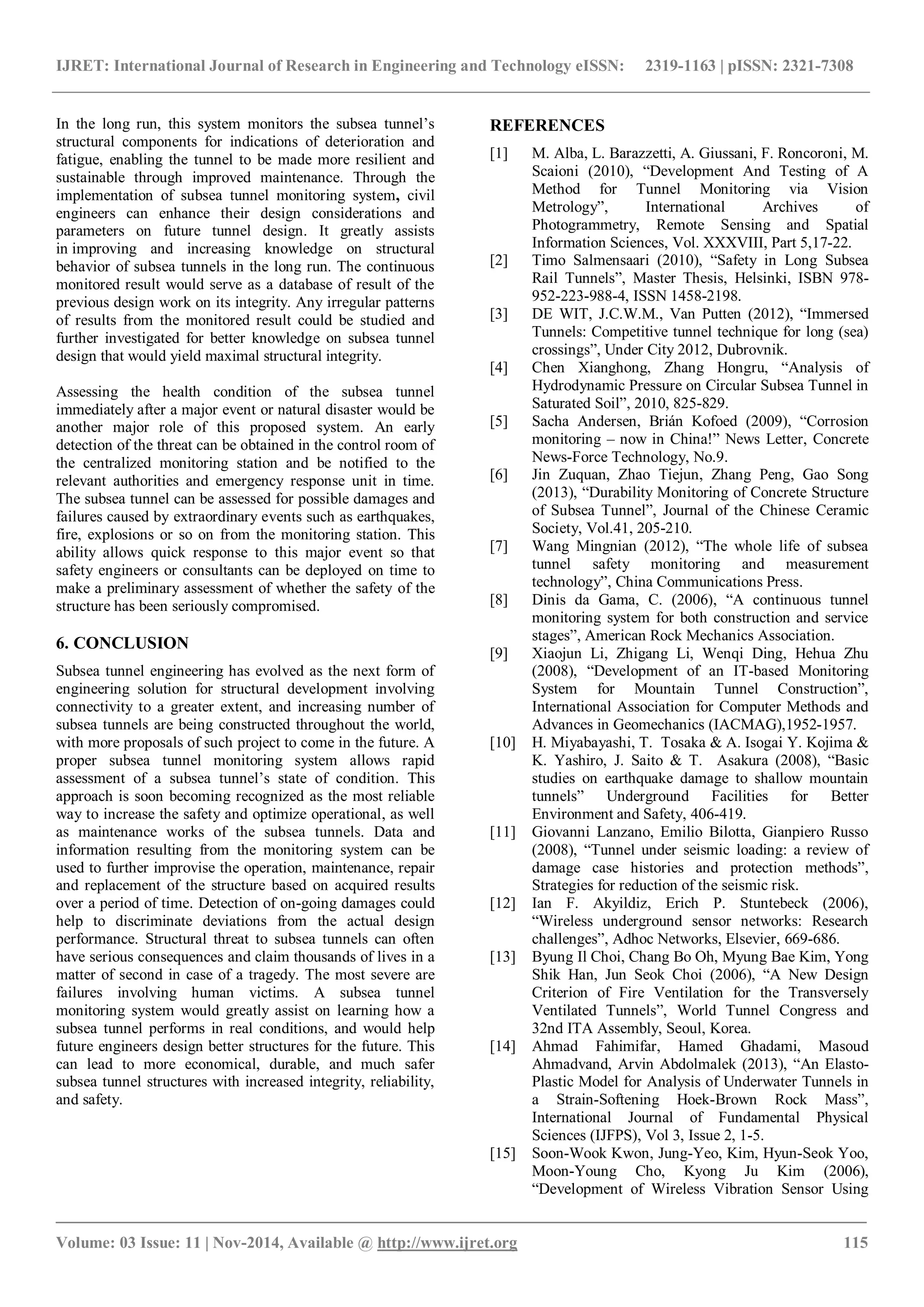An overview of wireless based subsea tunnel monitoring system | PDF | Internet of Things | Internet