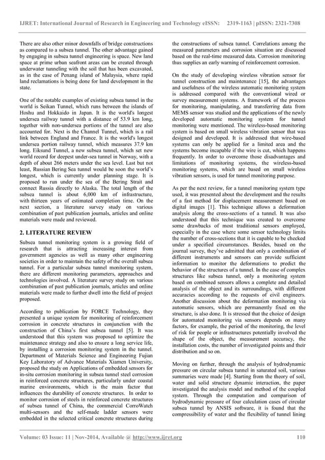 An overview of wireless based subsea tunnel monitoring system | PDF | Internet of Things | Internet
