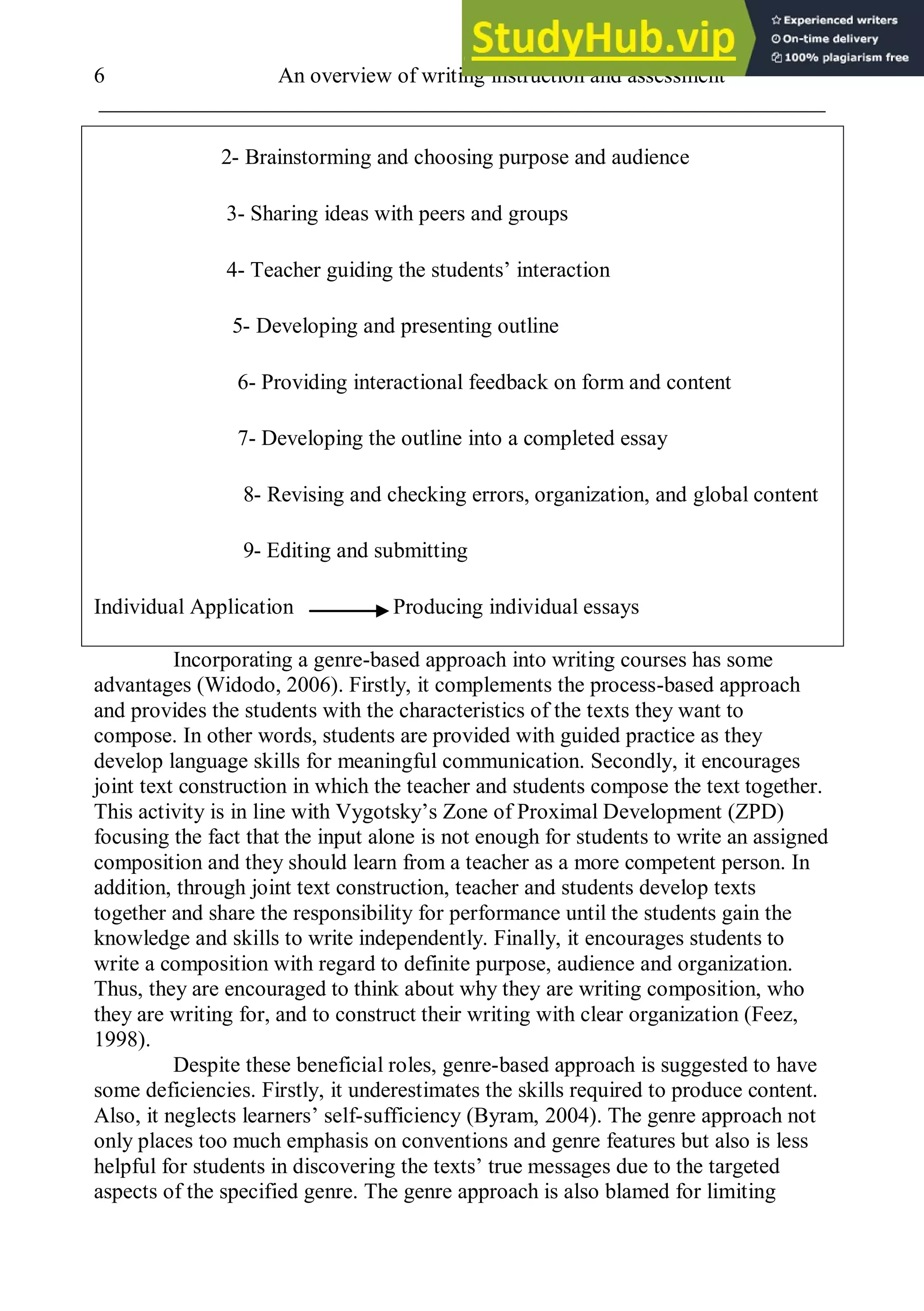 An Overview Of Writing Instruction And Assessment | PDF