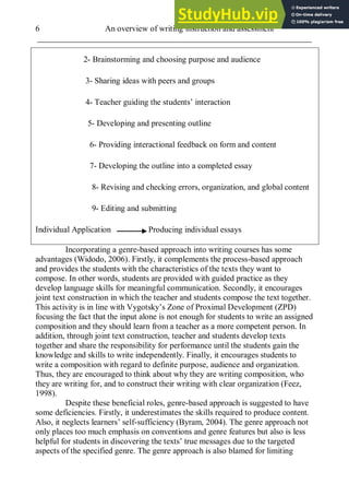 An Overview Of Writing Instruction And Assessment | PDF