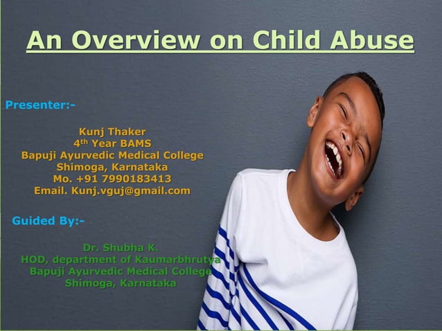 An overview on child abuse | PPT