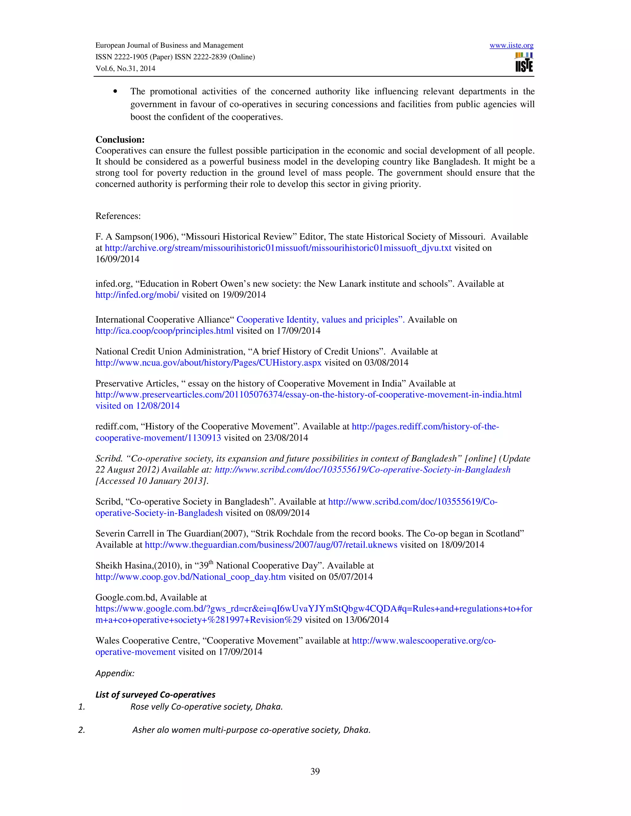 An overview on co operative societies in bangladesh | PDF