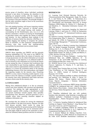 An overview on data mining designed for imbalanced datasets | PDF